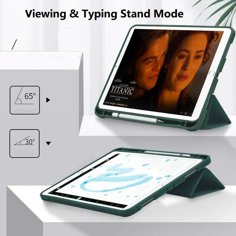 For New Galaxy Tab S6 lite 10.4 2024/2022 Sleep Case With Pen Holder C ...