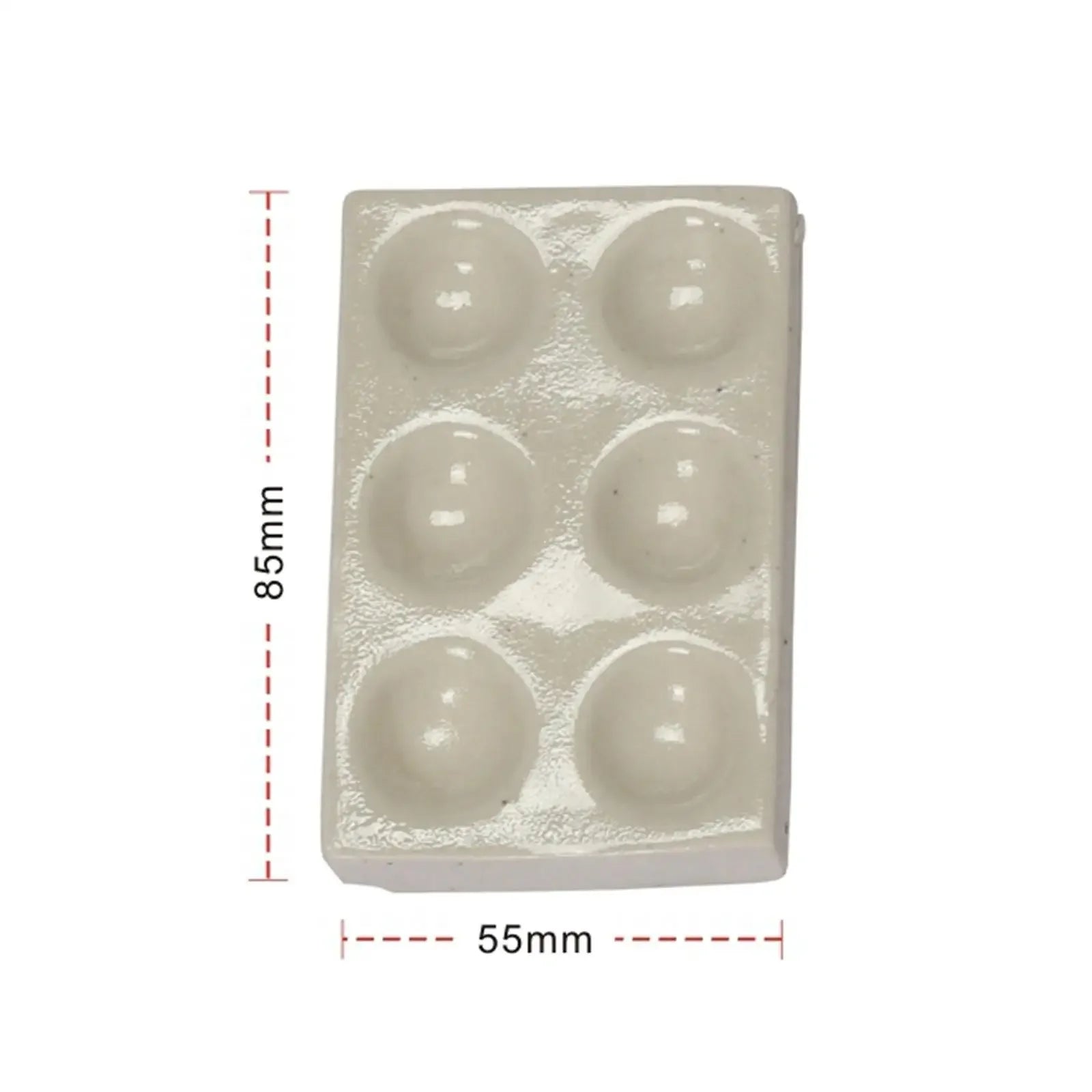 White 6 Holes Laboratory Porcelain Spotting Tile Reaction Plate Apothe ...