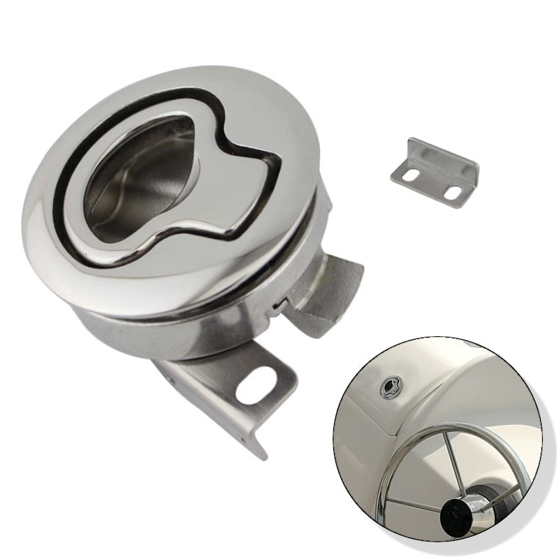 Stainless Steel Flush Boat Marine Latch Flush Pull Latches Slam Lift H ...
