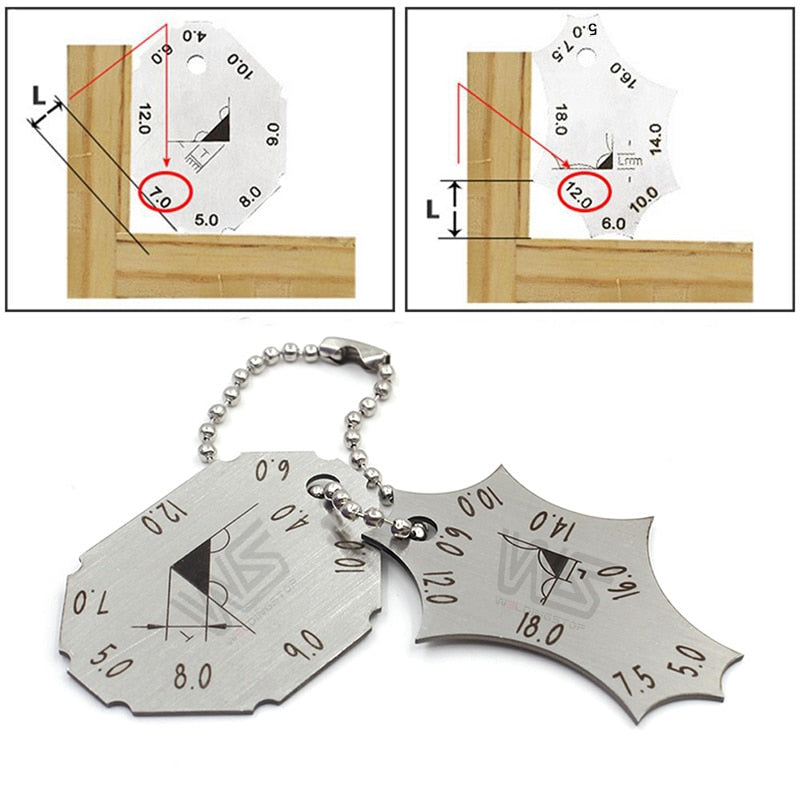 Pocket gage Fillet Welding Gauge Weld Two-piece protable welding tools ...