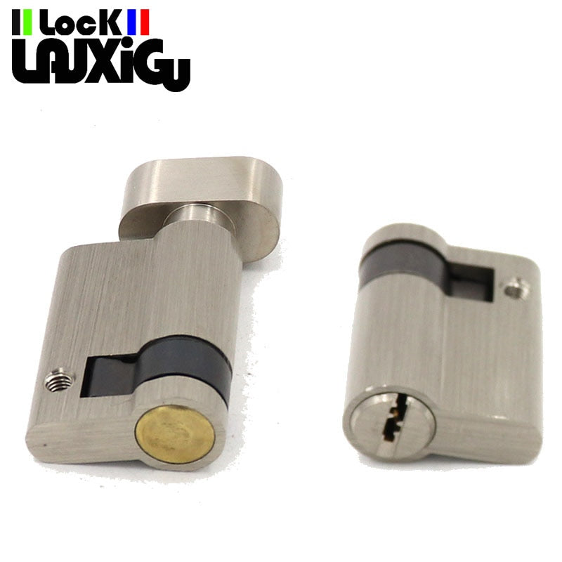 Invisible door lock core Half eccentric lock cylinder,with knob,45mmx3 ...