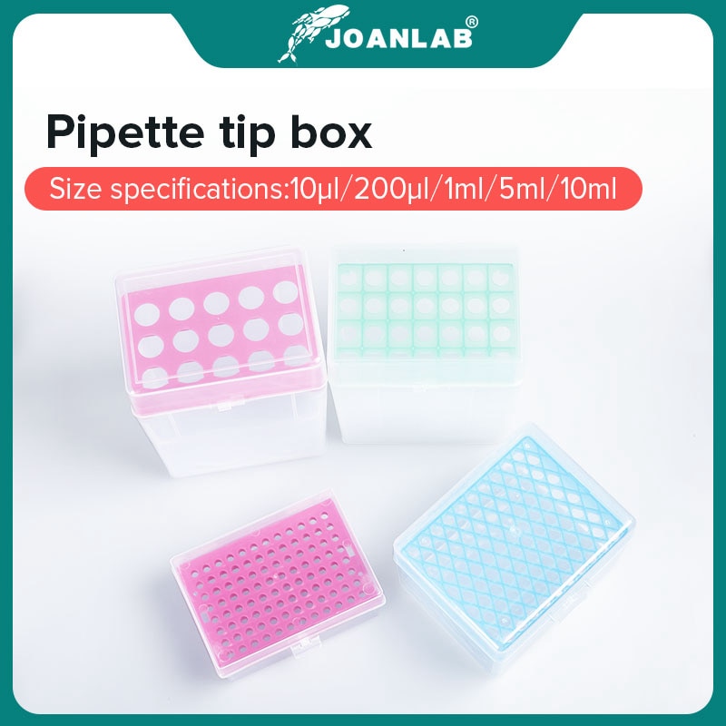 JOANLAB Laboratory Pipette Tip Box Micropipette Plastic Pipette Box ...