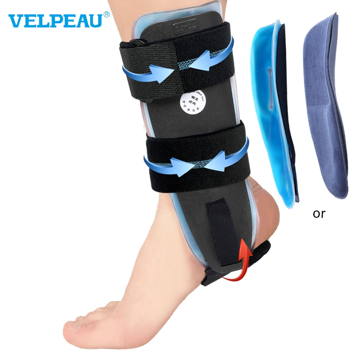 VELPEAU Ankle Support Adjustable Splint For Casts After Sprained Tendo ...